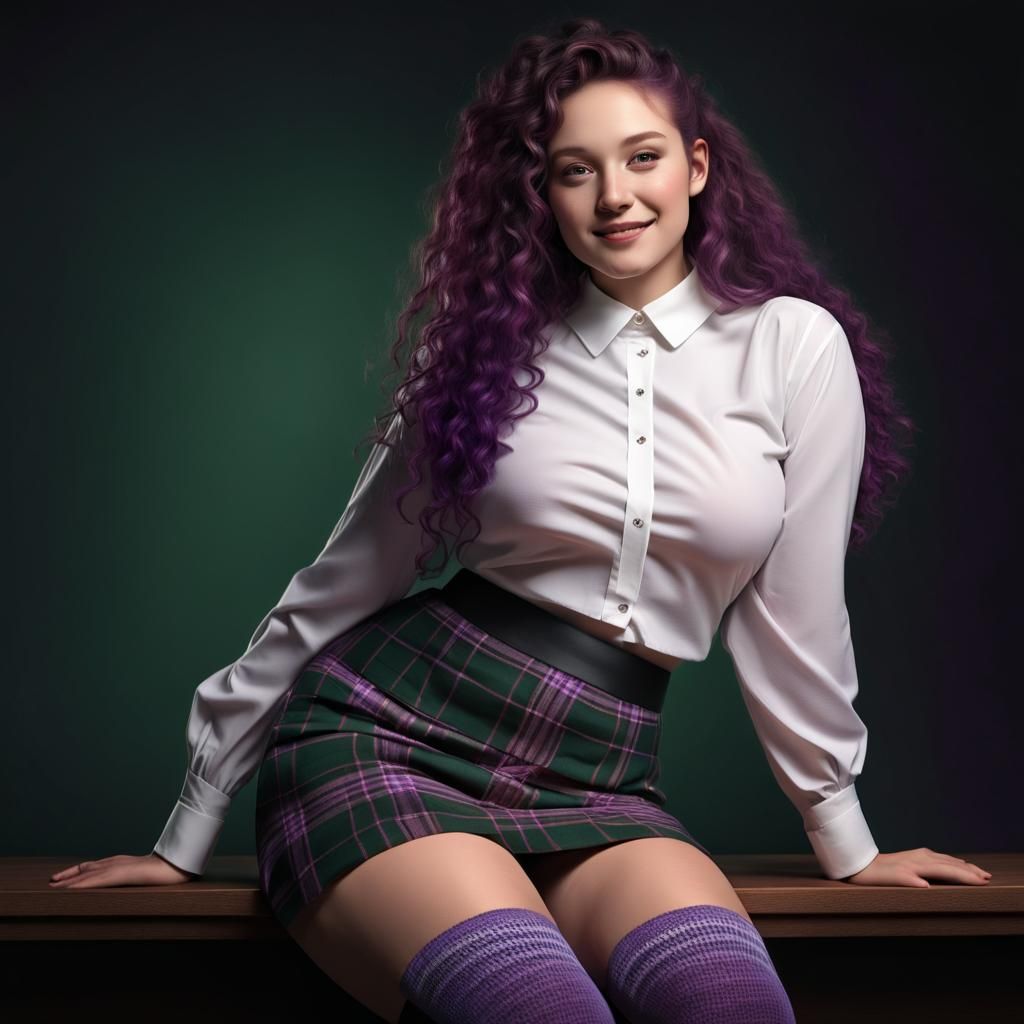 Miss Violet - AI Generated Artwork - NightCafe Creator