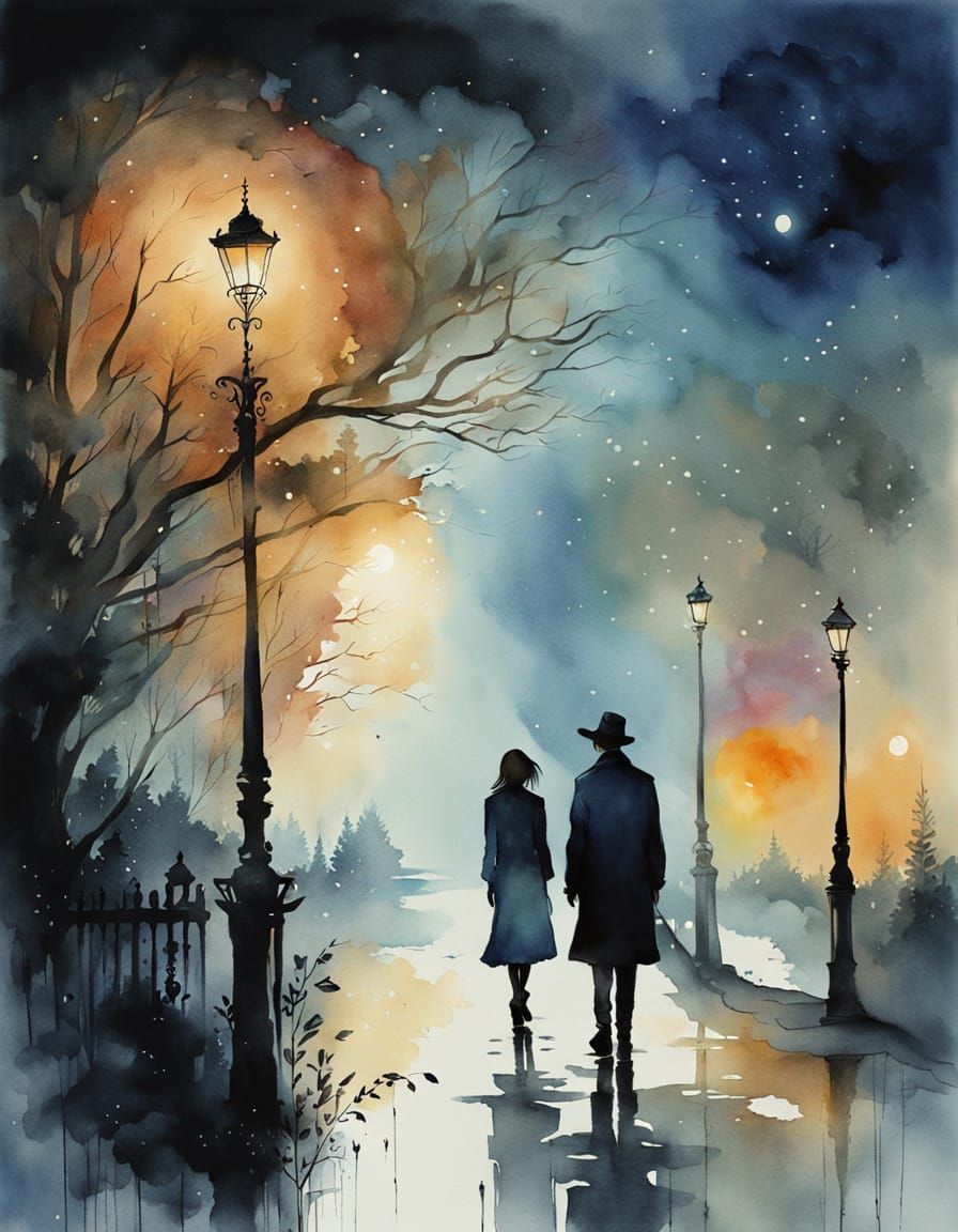 Night-time park - Night-time park