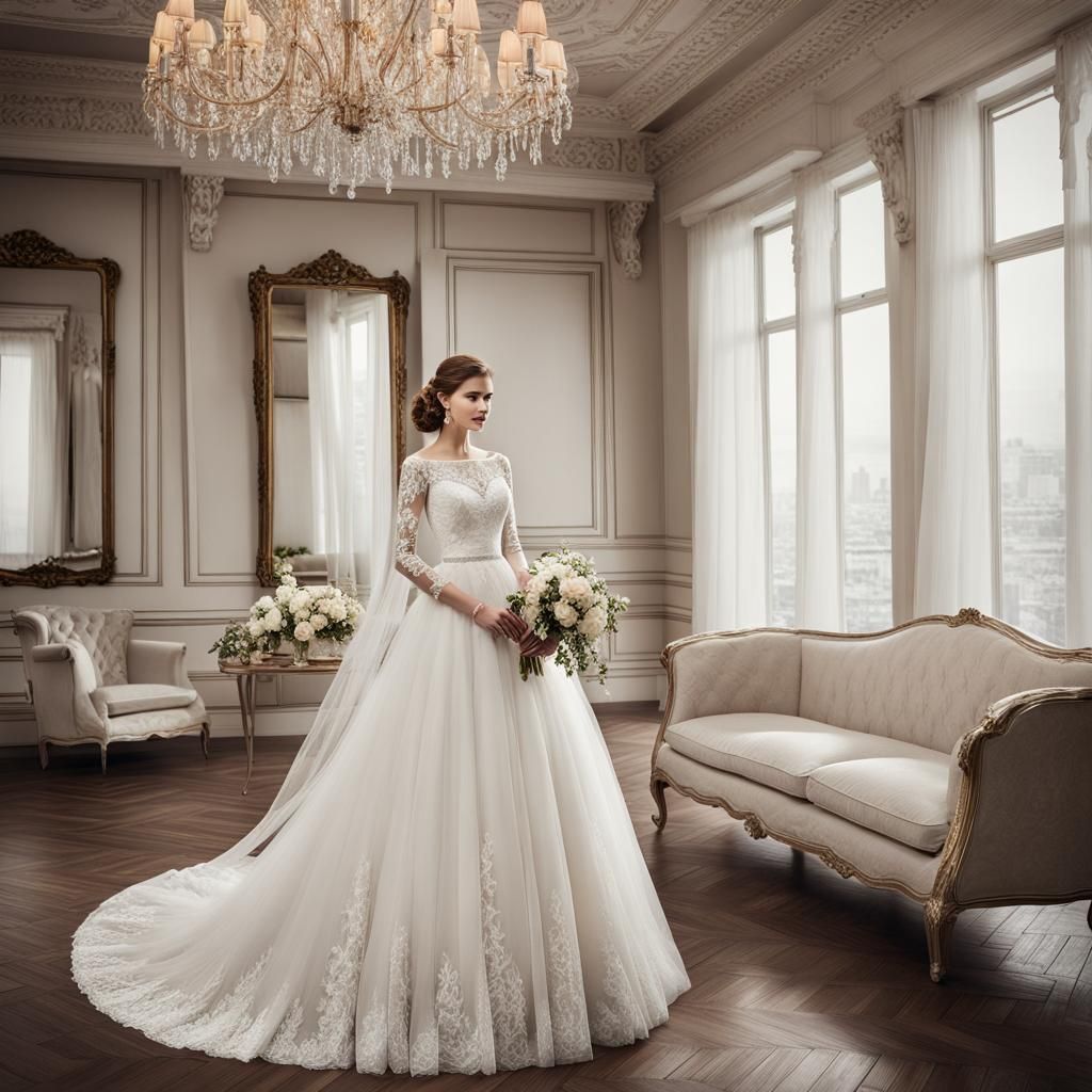 Beautiful bride - AI Generated Artwork - NightCafe Creator