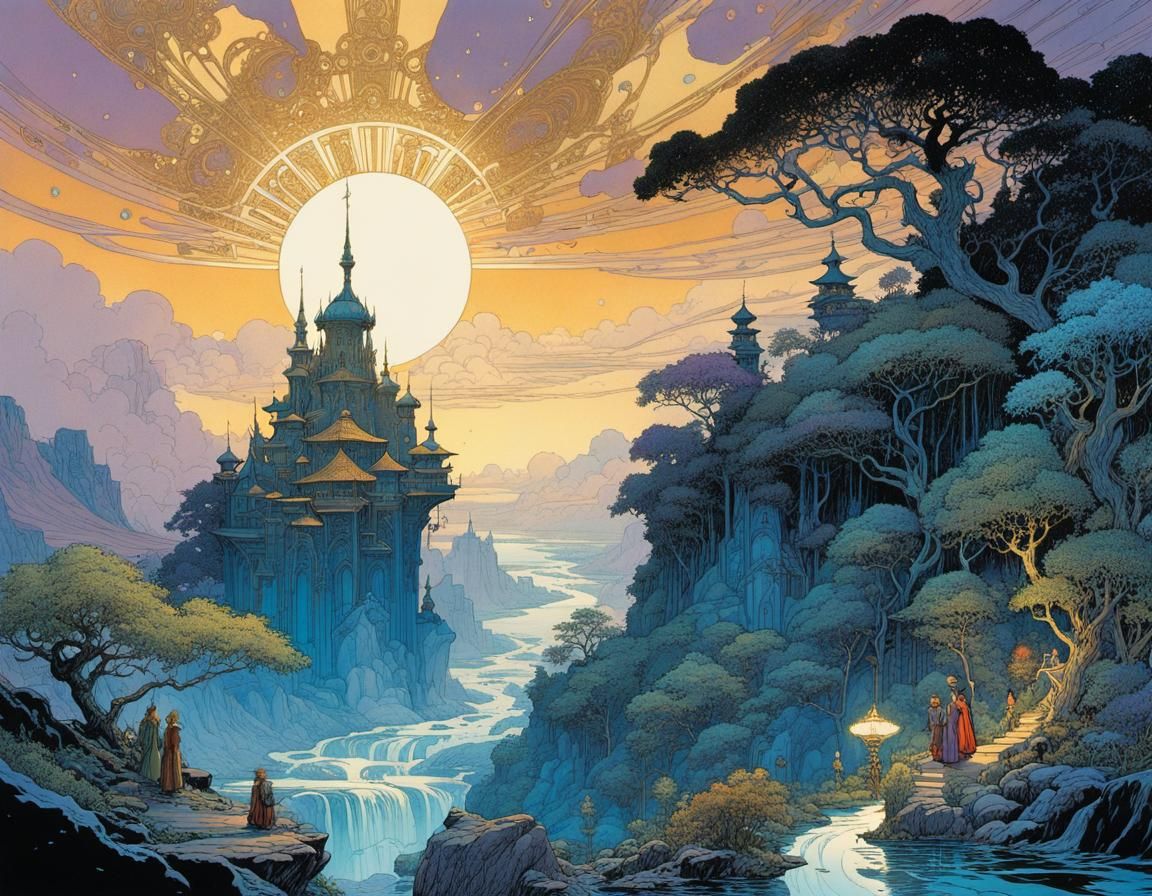 Radiant Lands - AI Generated Artwork - NightCafe Creator