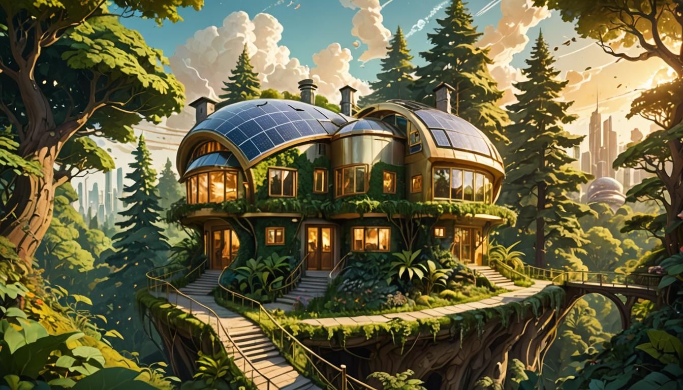 Solarpunk house - Solarpunk house