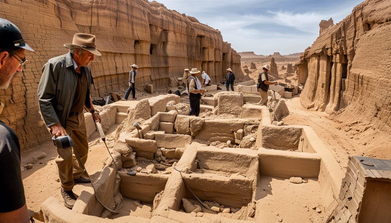 Indiana Jones at an Archaeological Dig Site. SDXL 0.9 - AI Generated ...