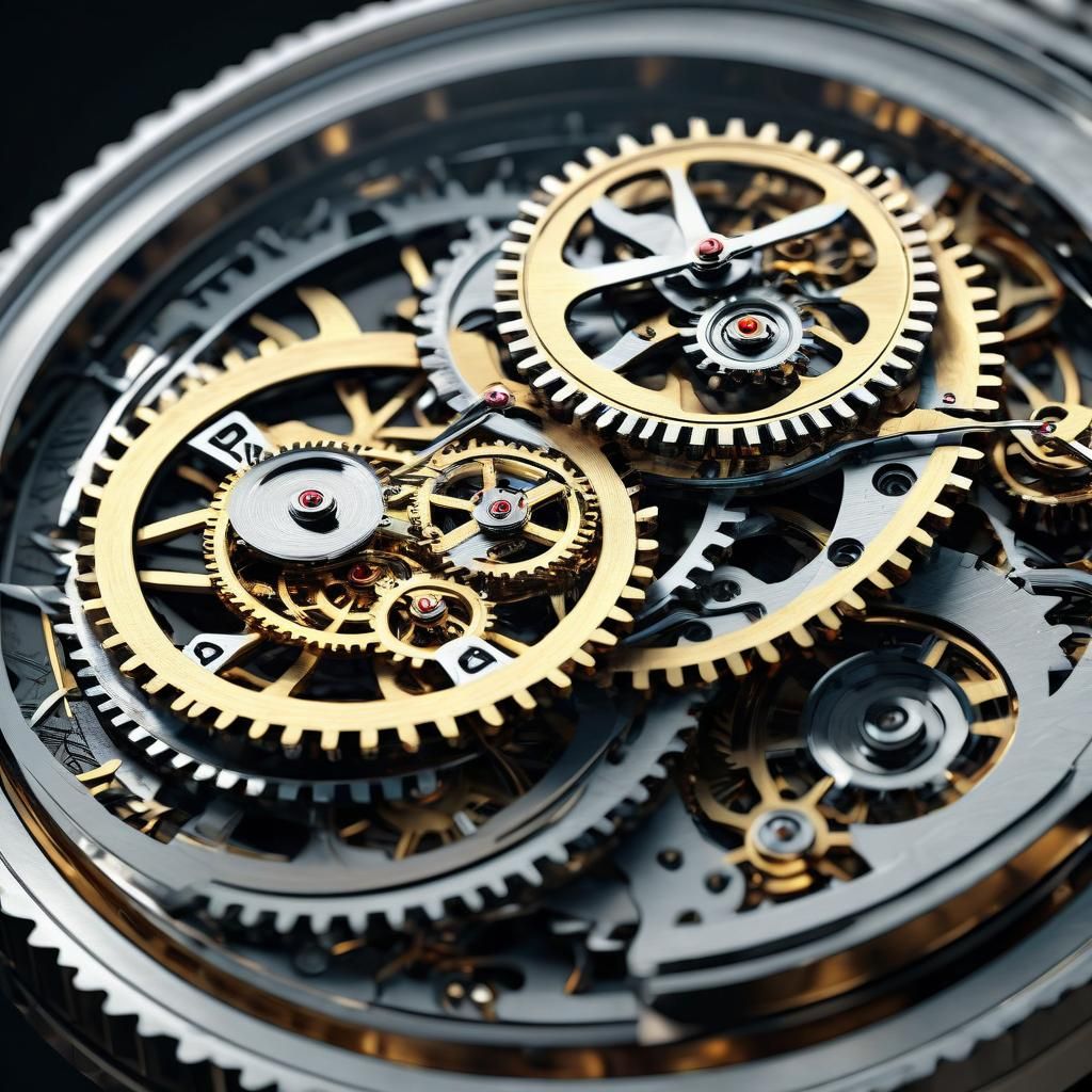 Complicated gear mechanism of a watch