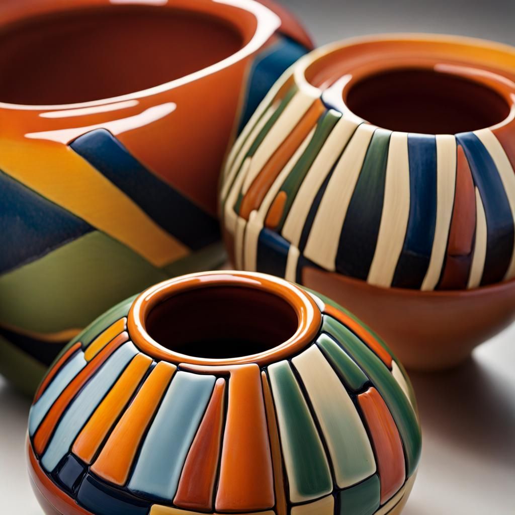 Contemporary Clay Pottery - AI Generated Artwork - NightCafe Creator