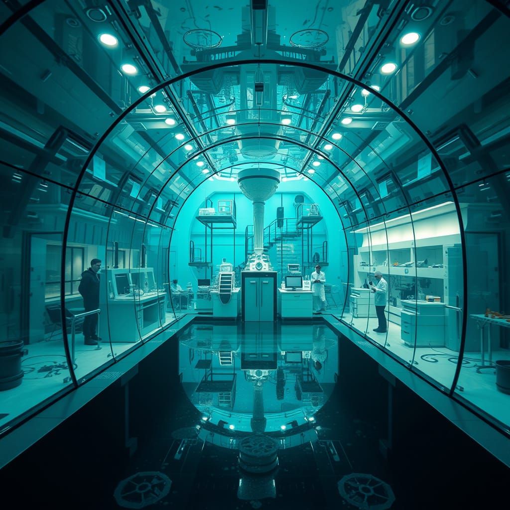 High-Tech Underwater Research Lab for Species Stud... - AI Art