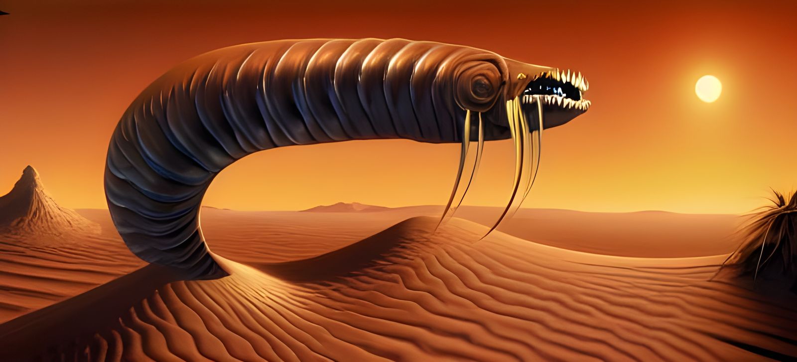 Sandworm from dune - AI Generated Artwork - NightCafe Creator