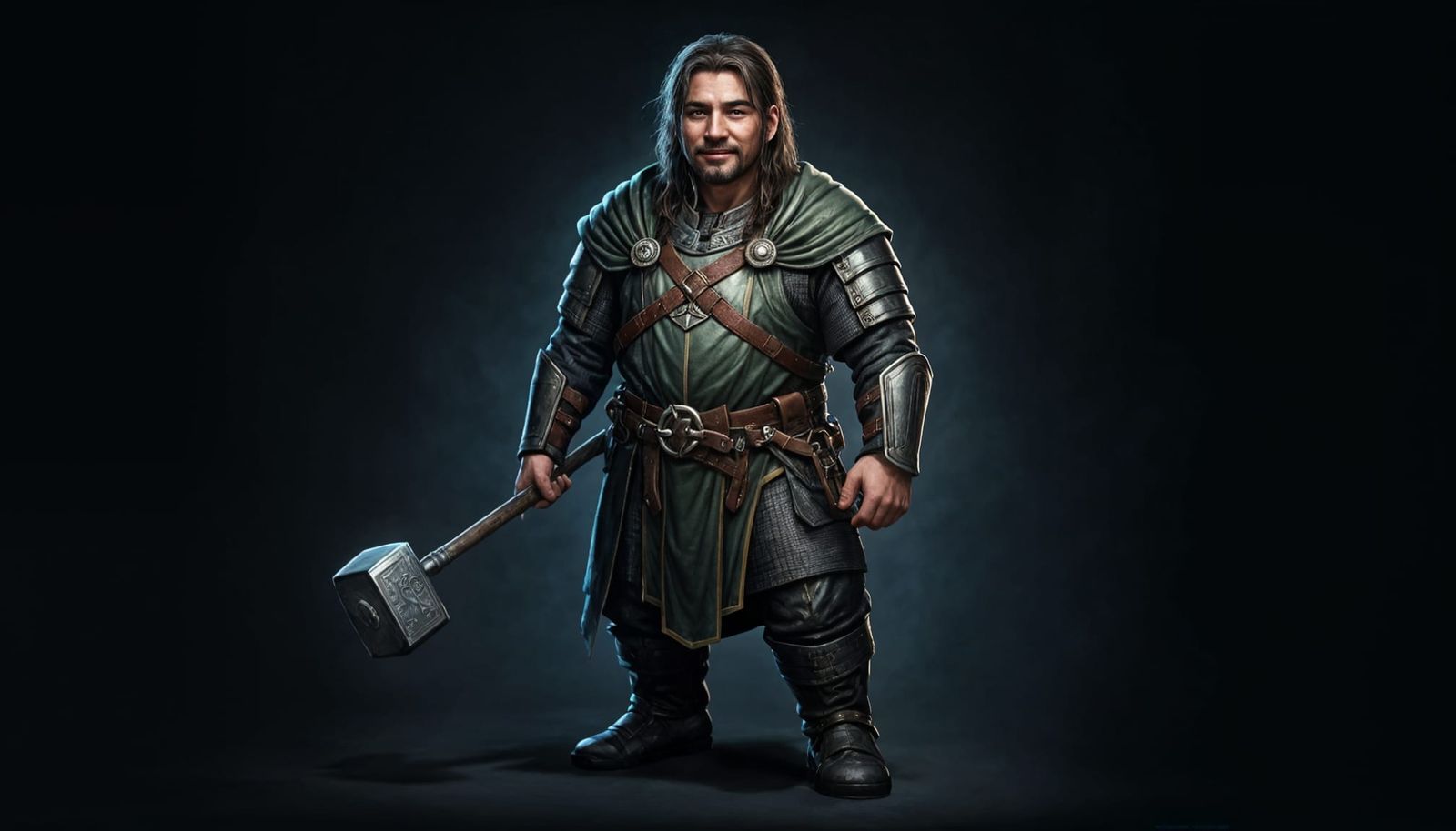 NPC Dwarf - Friendly Dwarf with a Cheerful Face