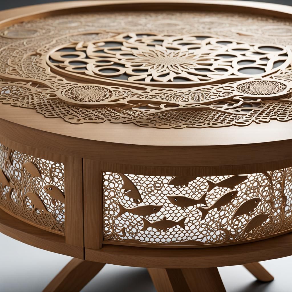 Fish Table. - AI Generated Artwork - NightCafe Creator