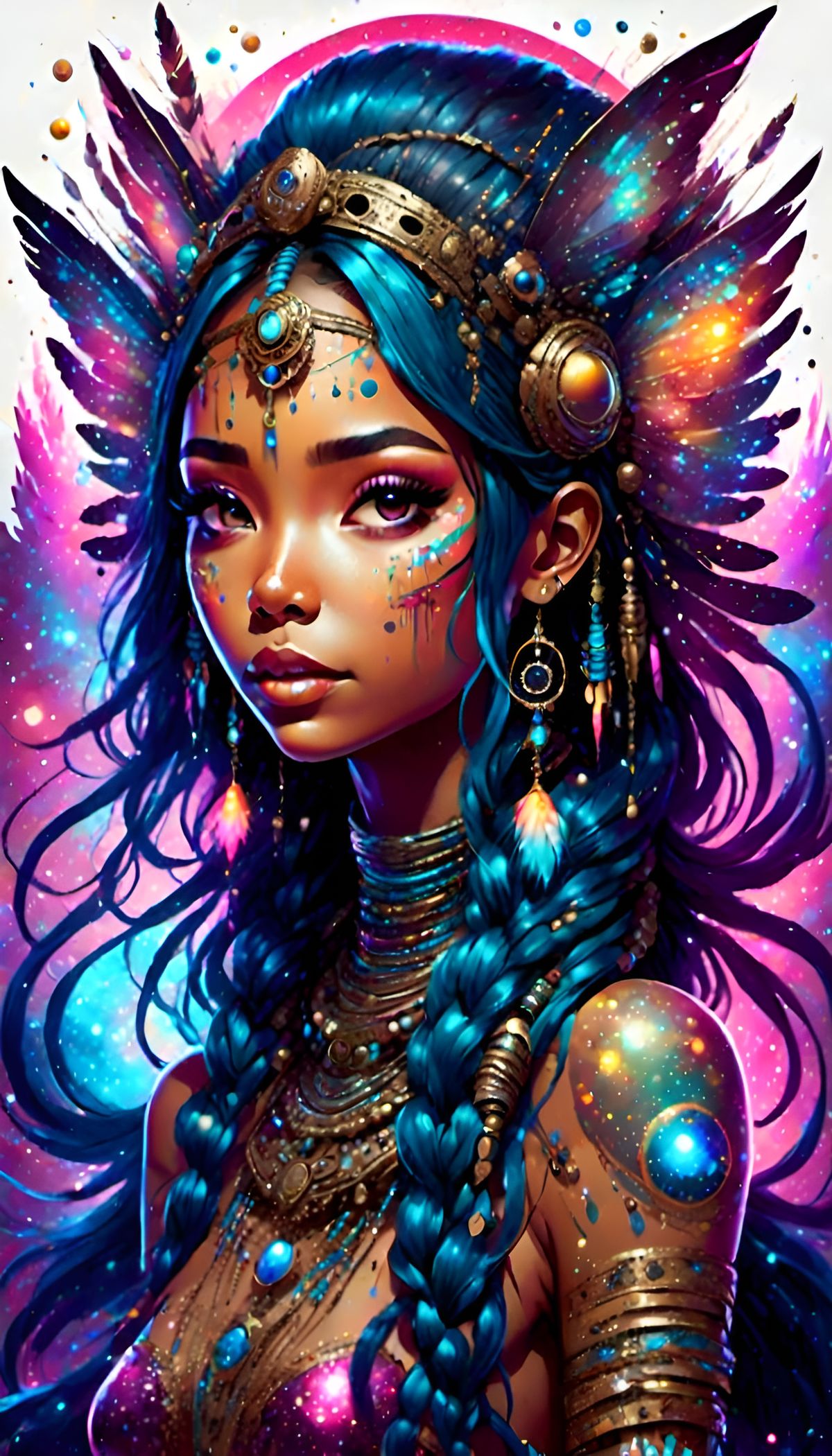 Moon Waterfall - AI Generated Artwork - NightCafe Creator