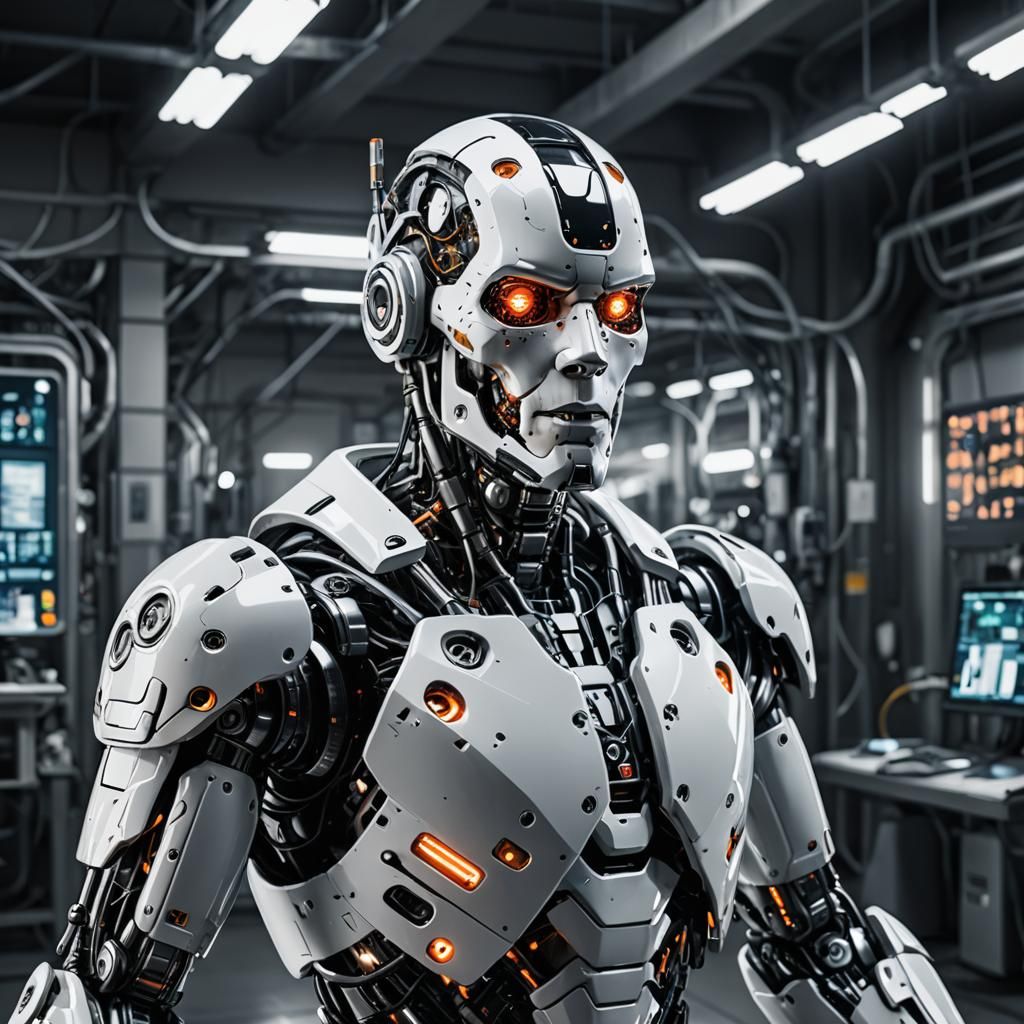 Cyborg factory reset - AI Generated Artwork - NightCafe Creator
