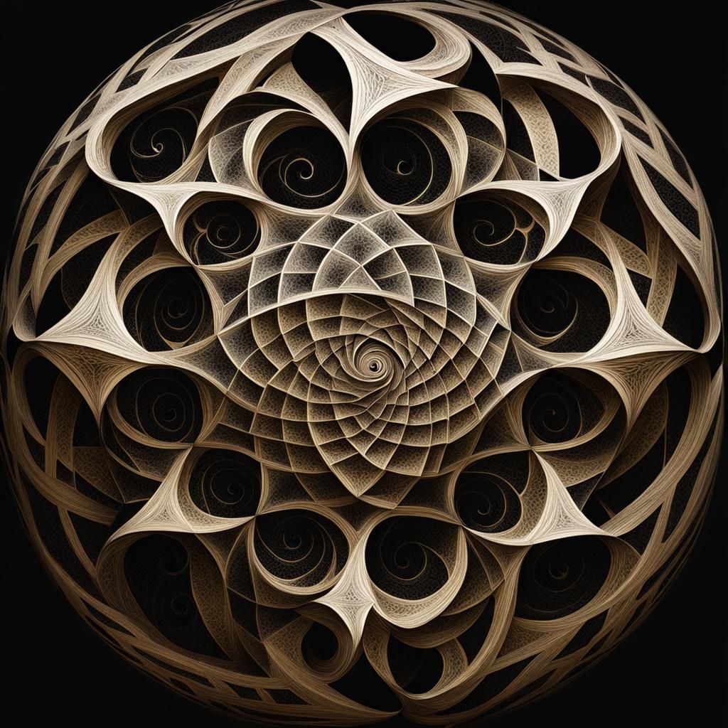 Moving Optical illusion fractal tessellation into projection of a ...