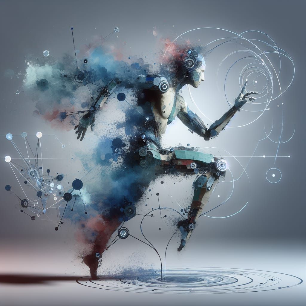 Running from physics - AI Generated Artwork - NightCafe Creator