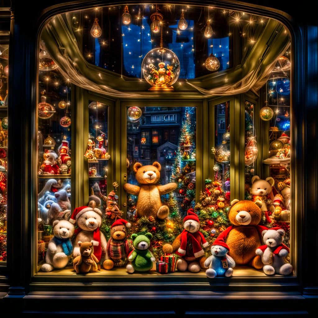 Toy Shop Window - AI Generated Artwork - NightCafe Creator
