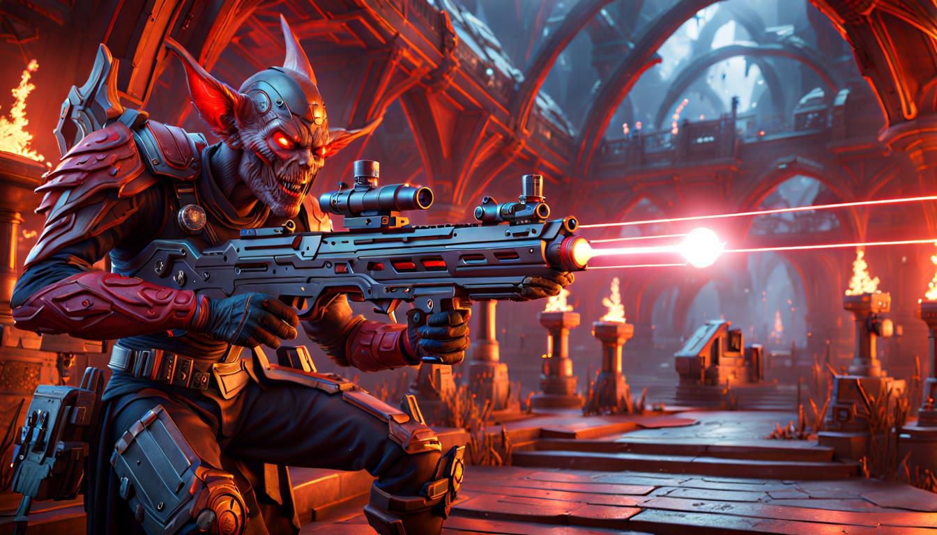 goblin with a laser - AI Generated Artwork - NightCafe Creator