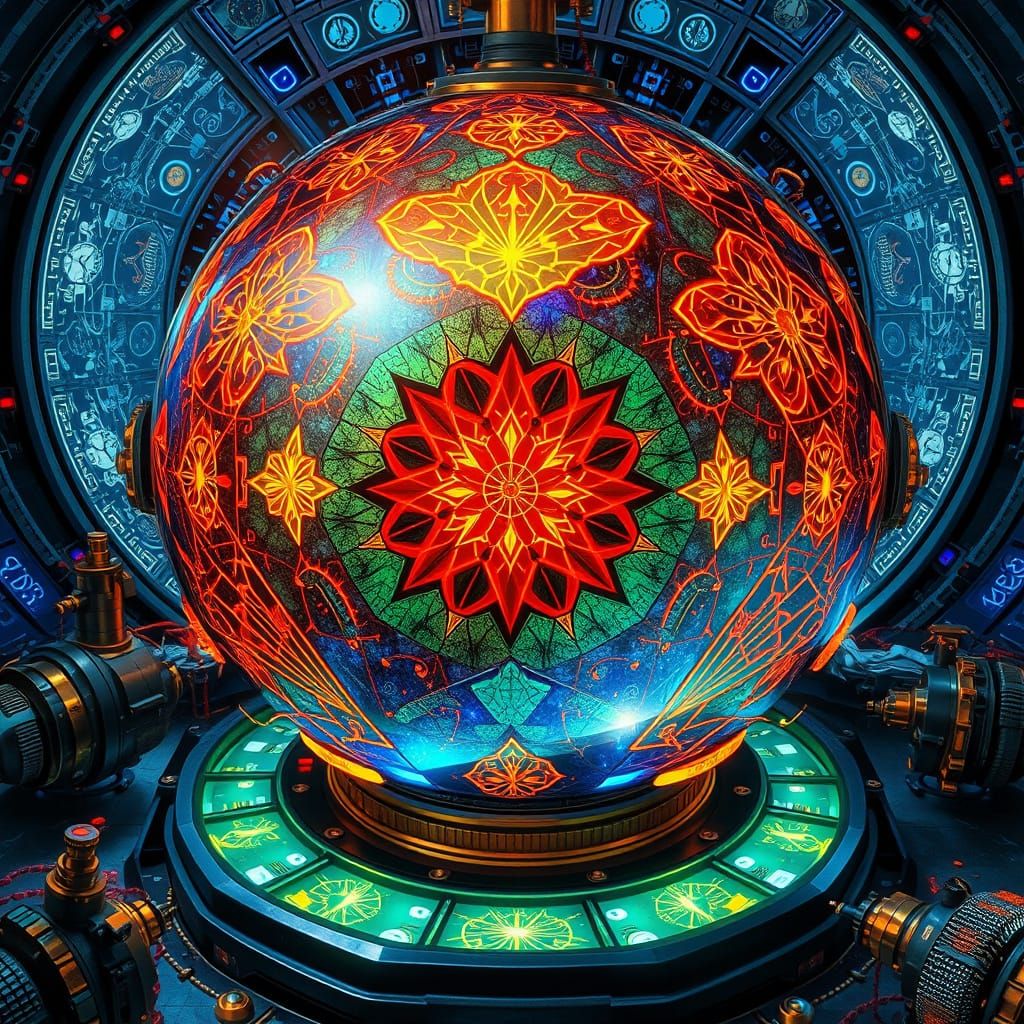 Cold Fusion Generator - Gustav Klimt-Inspired Science Fictio...