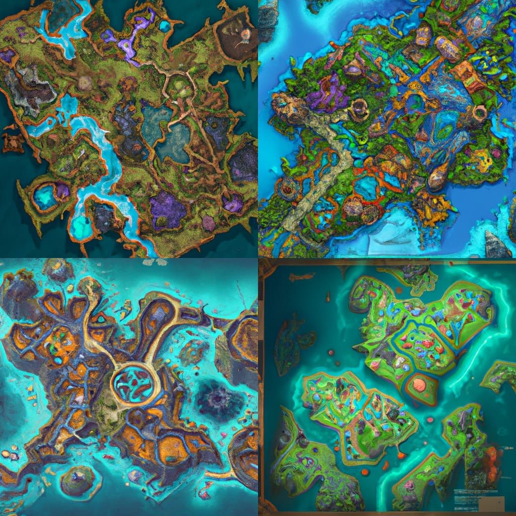 Adventure game map top view - AI Generated Artwork - NightCafe Creator