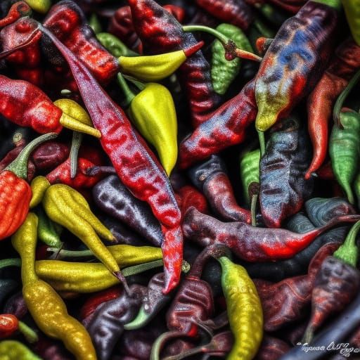 Akabare Pepper HOT intricate details, HDR, beautifully shot ...