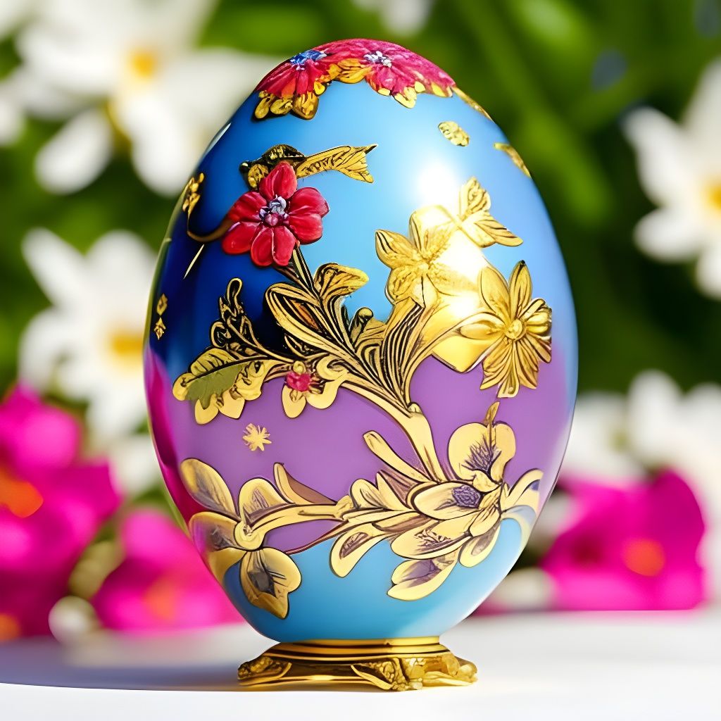 TIFFANY EGG 2 - AI Generated Artwork - NightCafe Creator