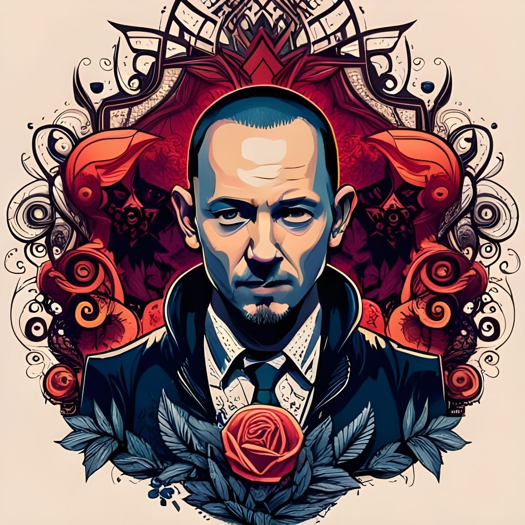 Legends: Chester Bennington from Linkin Park - AI Generated Artwork ...