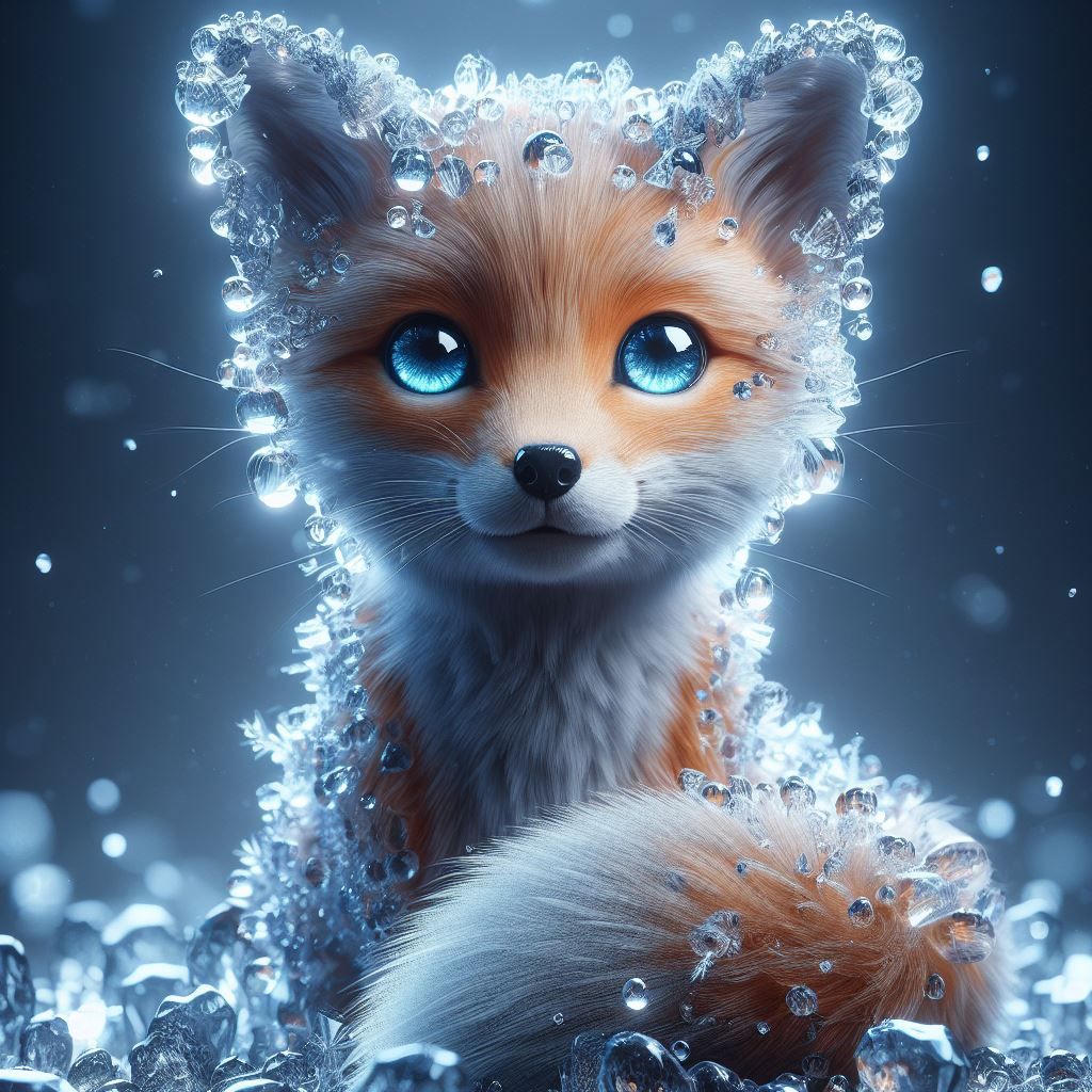 Ice Fox - AI Generated Artwork - NightCafe Creator