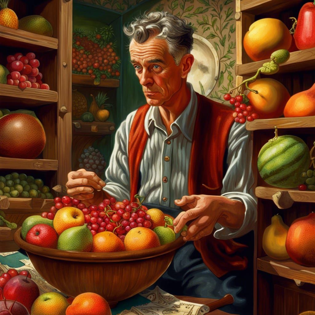 Jerry Ponders his blessings - AI Generated Artwork - NightCafe Creator