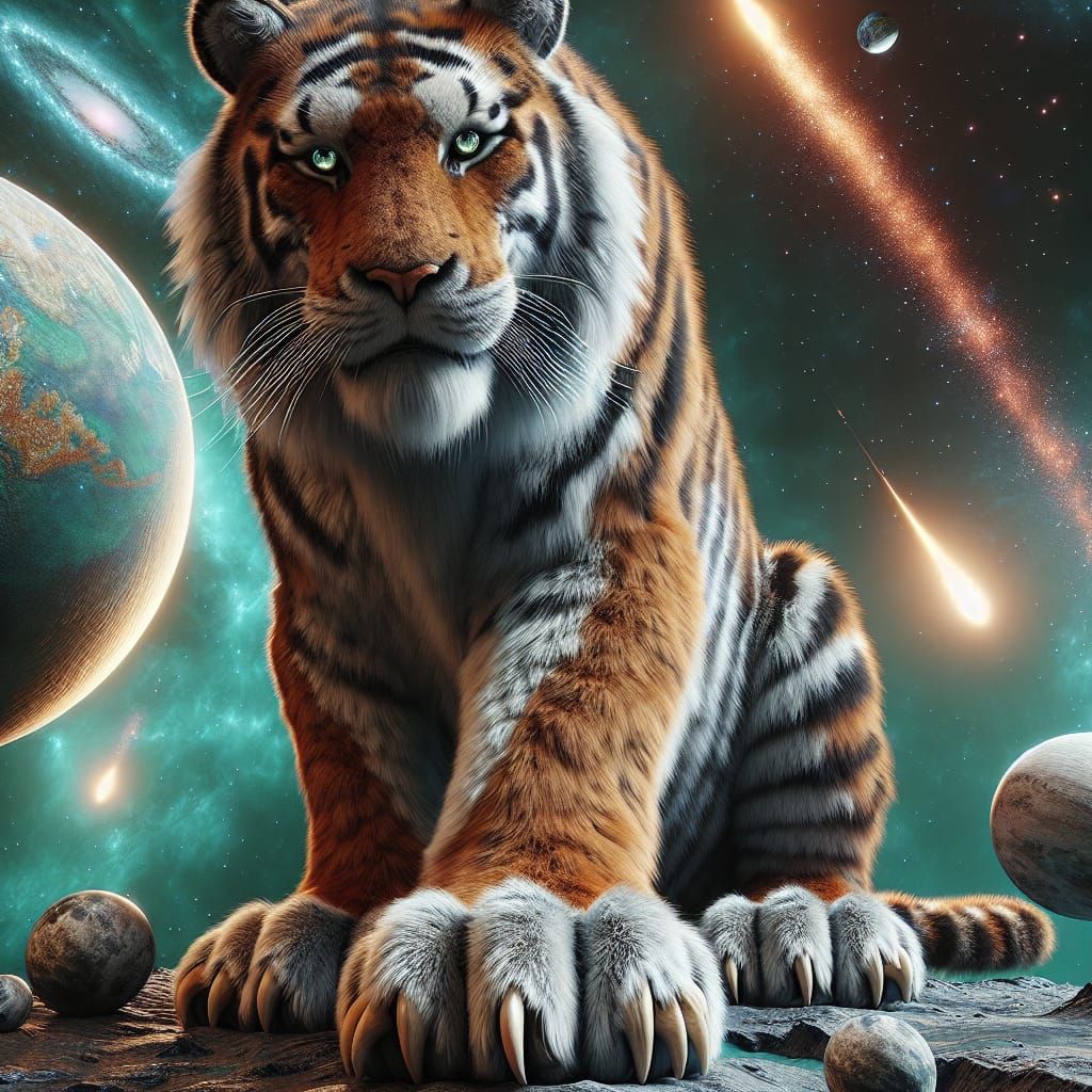 Wilson, the Space Tiger, Protector of the Cosmos - AI Generated Artwork ...