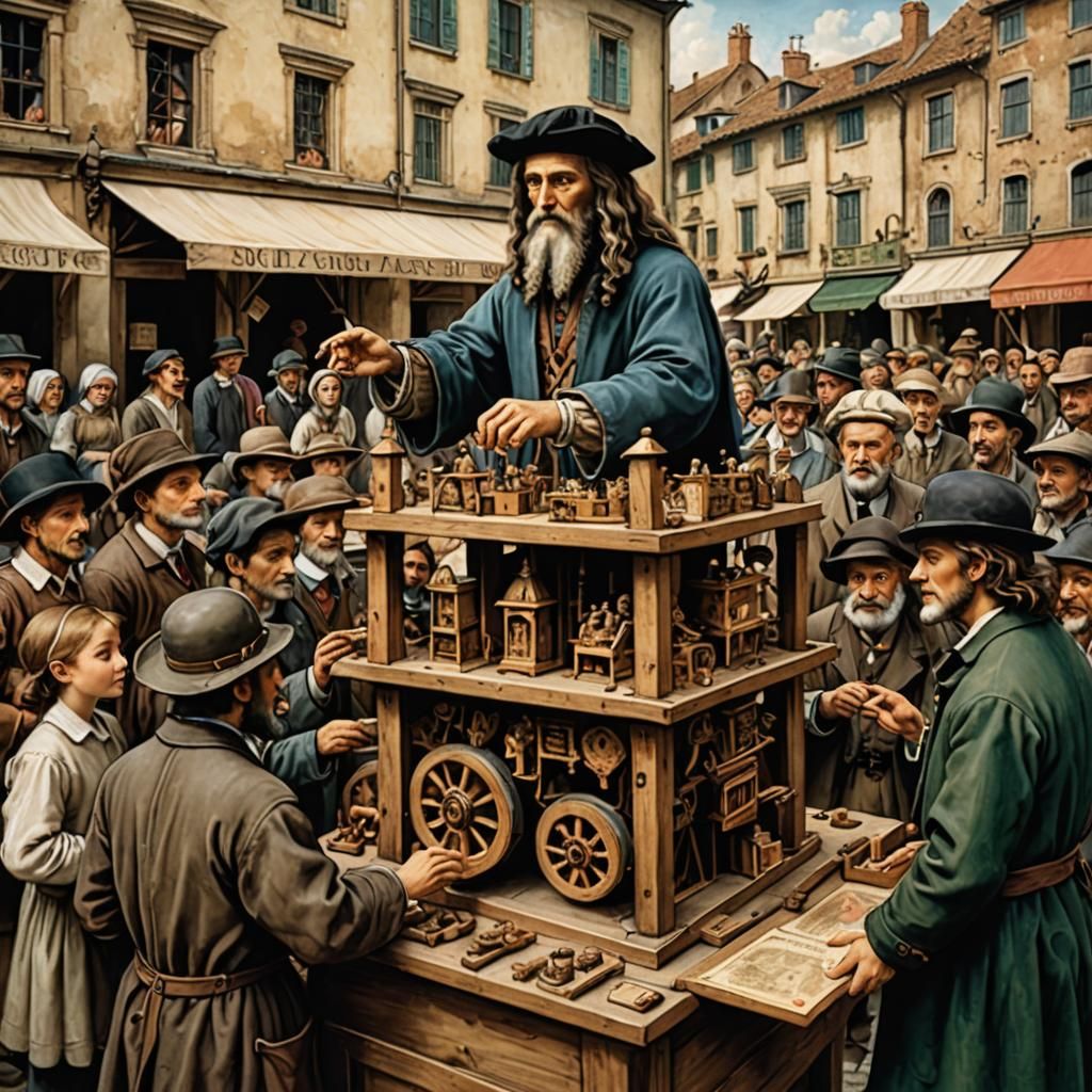 Da Vinci's Automatons - AI Generated Artwork - NightCafe Creator