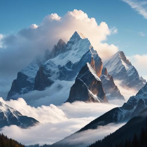 Alpine Scene - AI Generated Artwork - NightCafe Creator