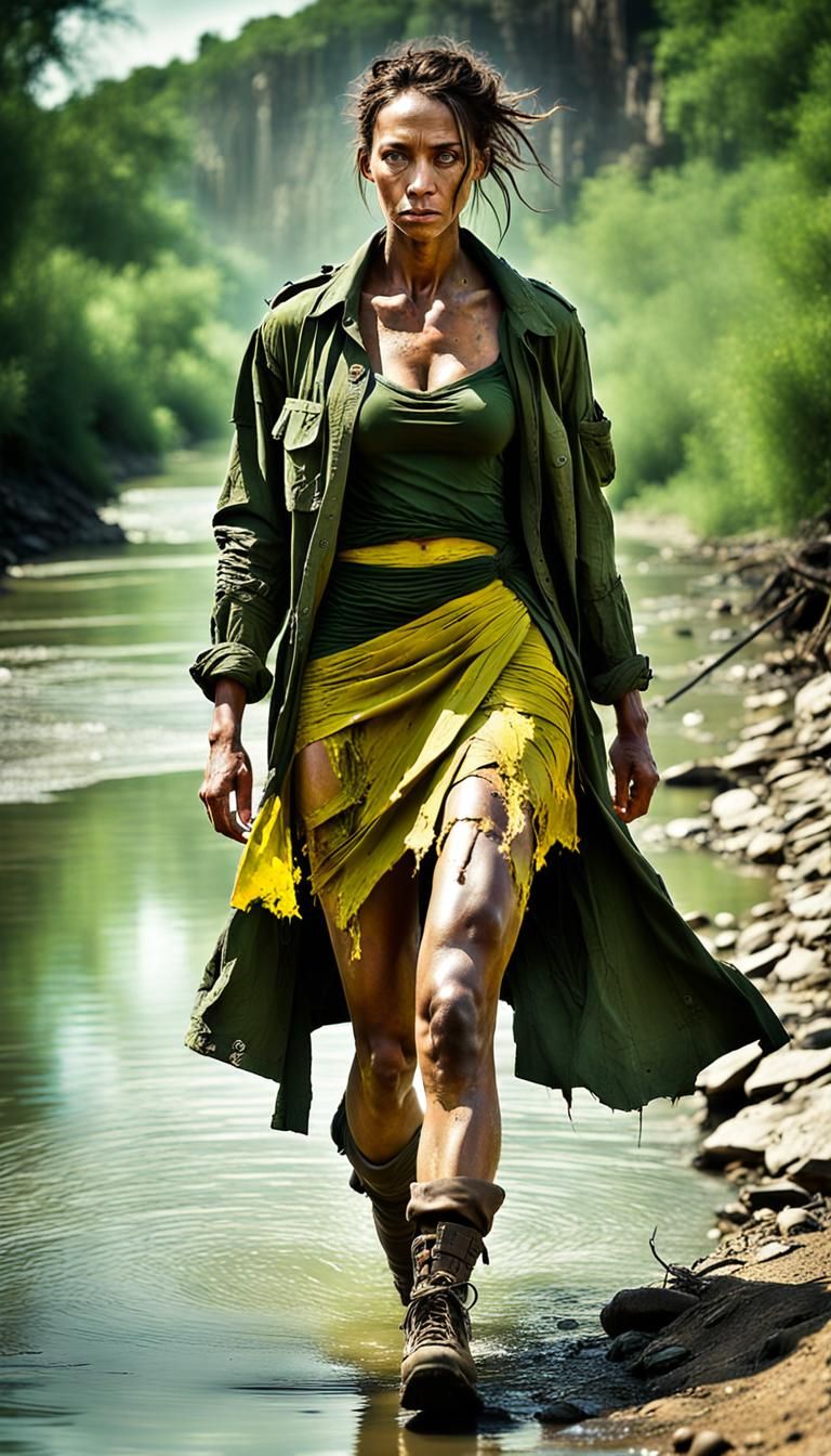 Post apocalyptic life by the river - AI Generated Artwork - NightCafe ...