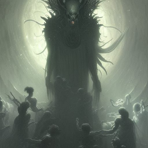 Cosmic Demon - AI Generated Artwork - NightCafe Creator