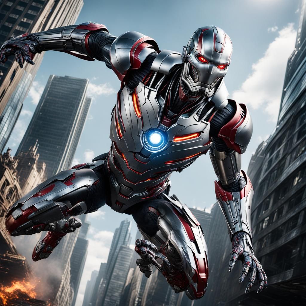 Ultron Reborn - AI Generated Artwork - NightCafe Creator