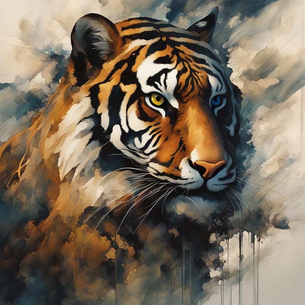 tiger alcool ink - tiger alcool ink