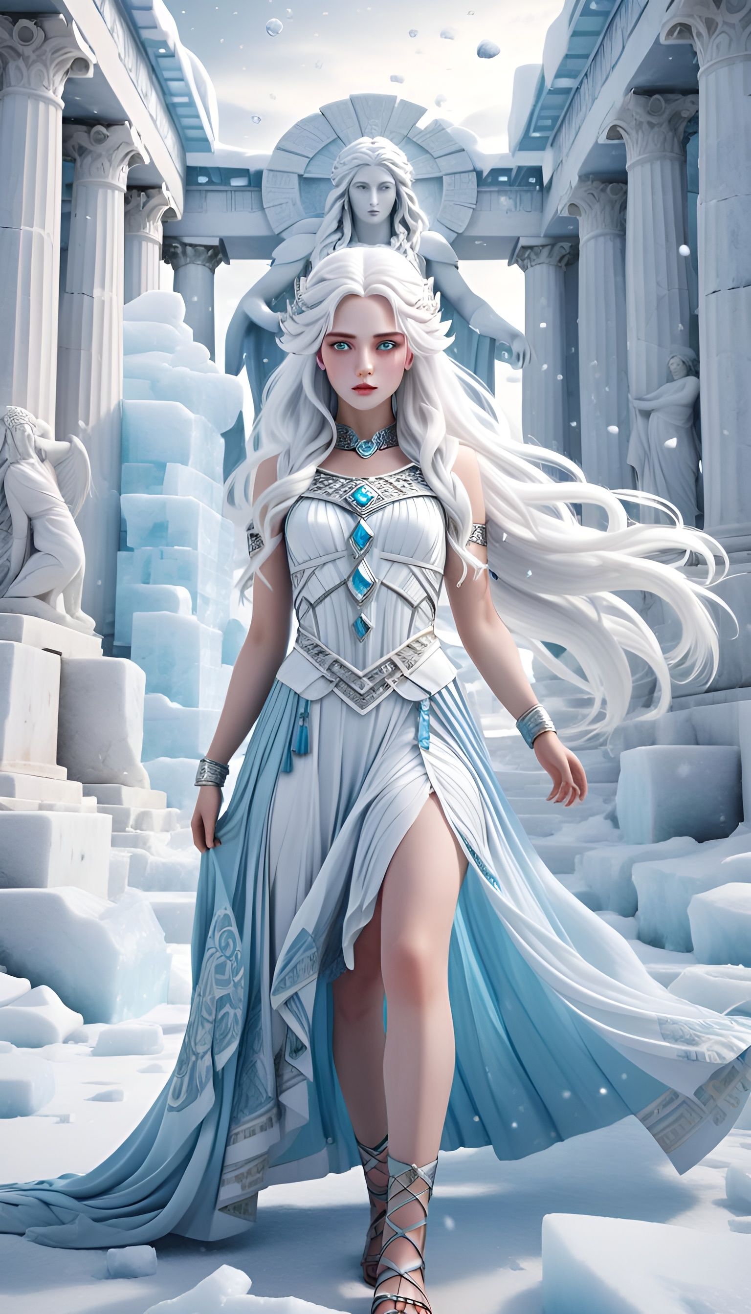 Gelirya - Forgotten Goddess of Ice and Snow II - AI Generated Artwork ...