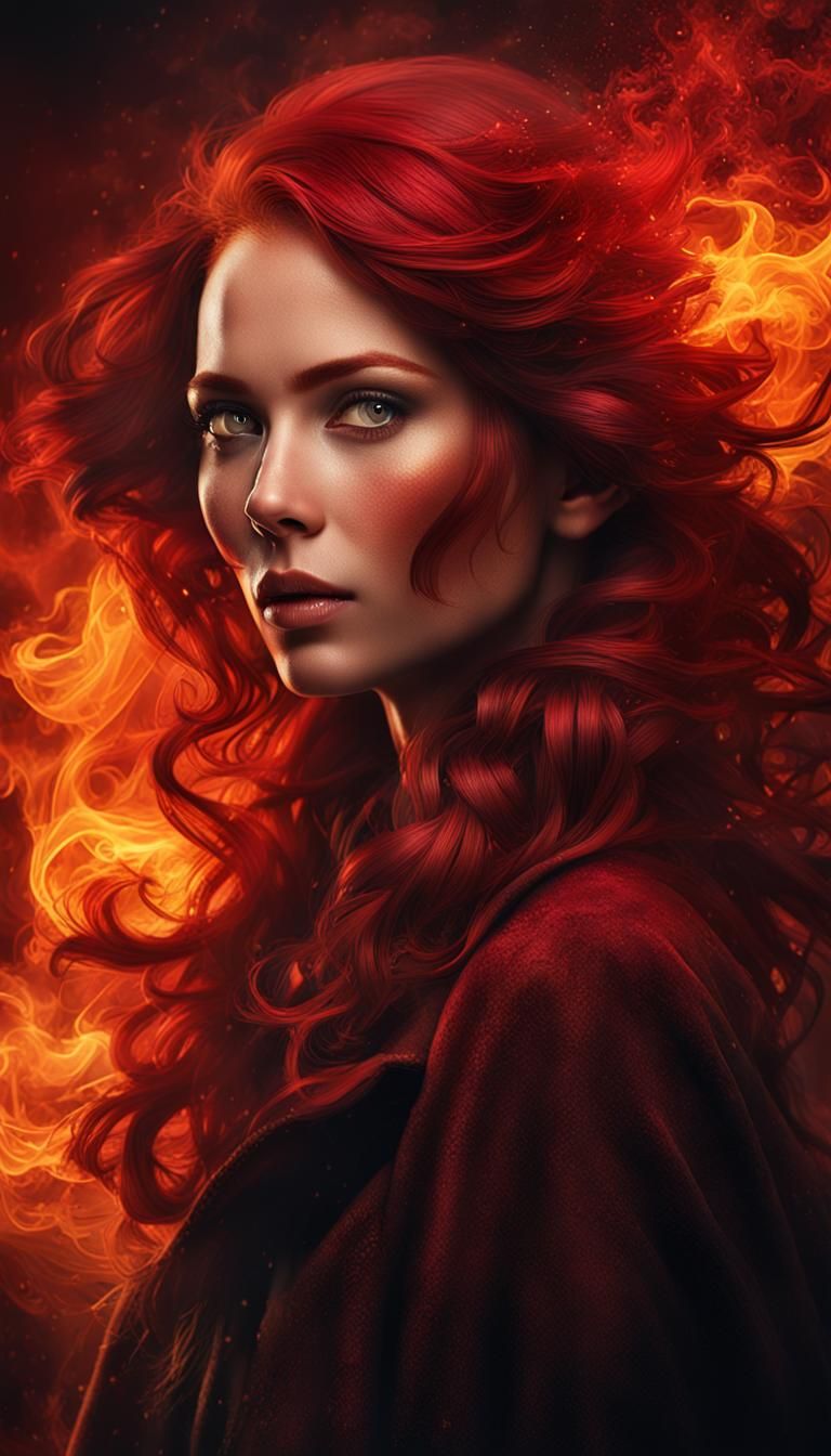 Woman in red - AI Generated Artwork - NightCafe Creator