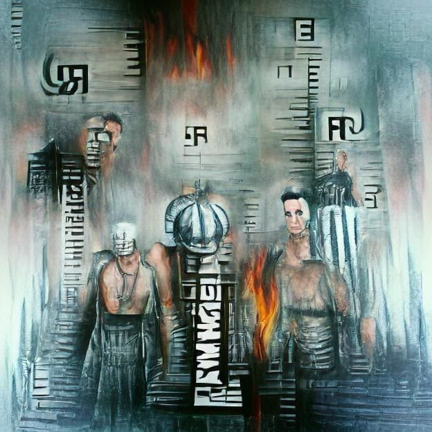 Rammstein artwork - AI Generated Artwork - NightCafe Creator