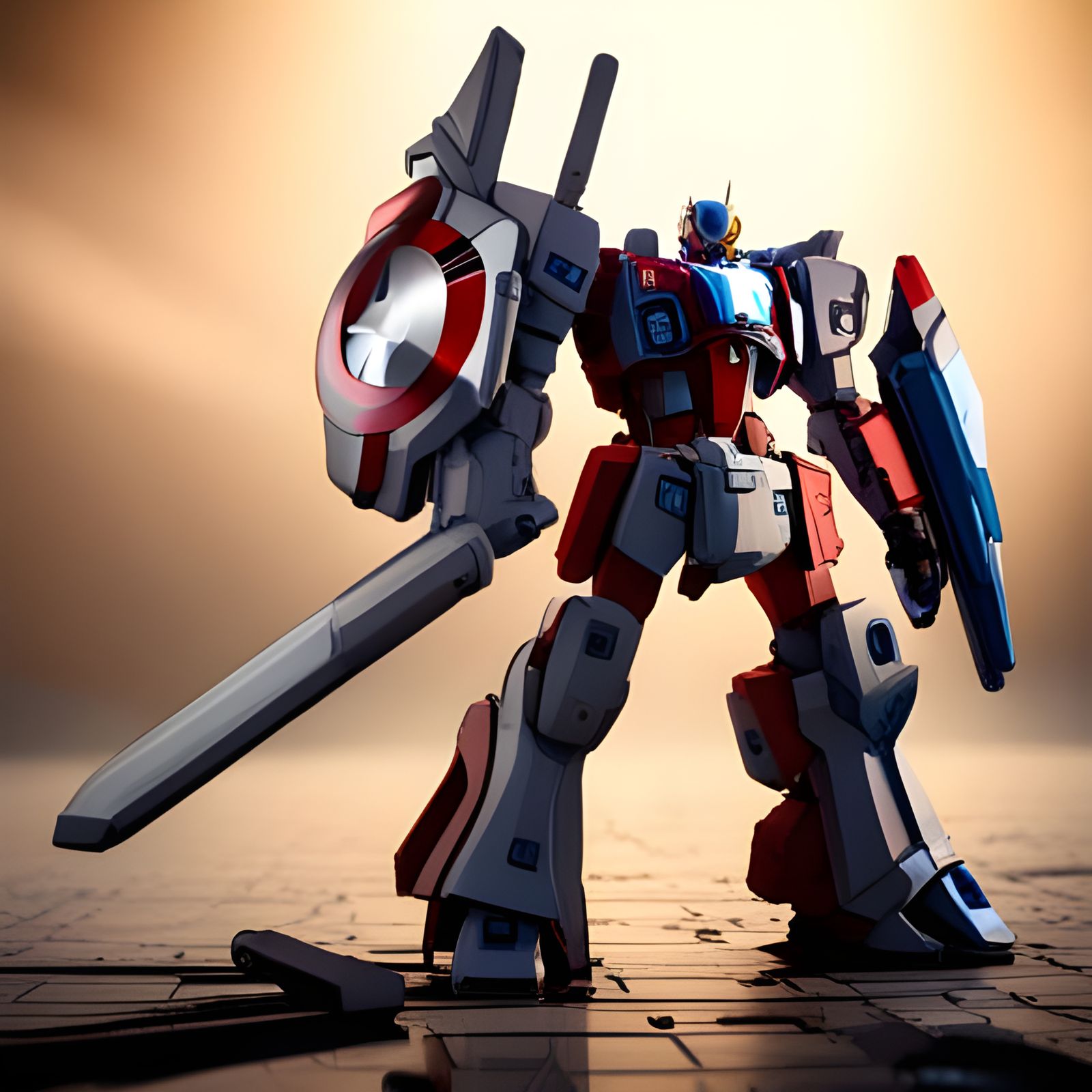 Gundam Mecha with Captain America vibes 😁 - AI Generated Artwork ...