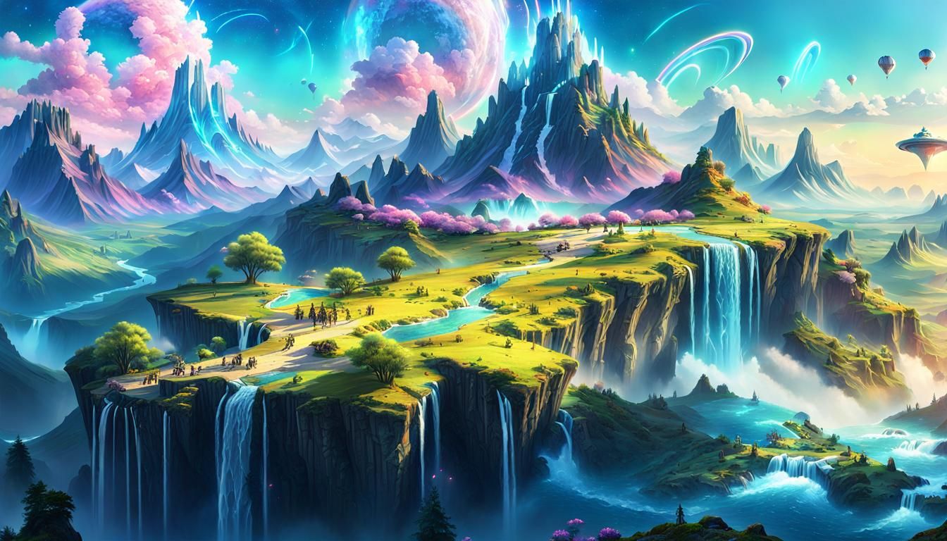 Spring Gaming Landscape - AI Generated Artwork - NightCafe Creator