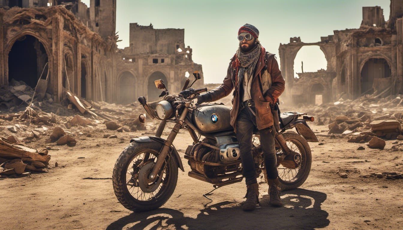 Post-apocalyptic wanderer - AI Generated Artwork - NightCafe Creator