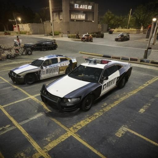 Police cars - AI Generated Artwork - NightCafe Creator