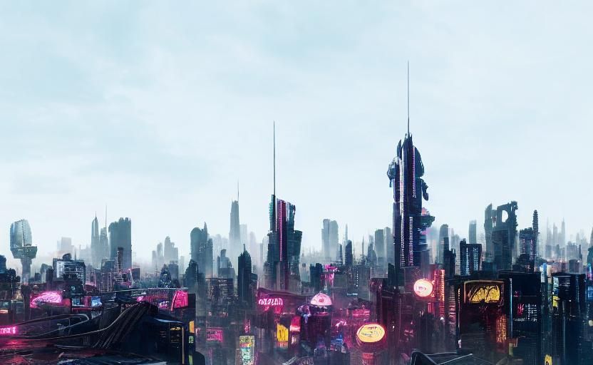 New York in 5,000 years - AI Generated Artwork - NightCafe Creator