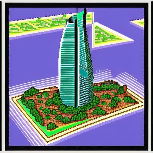 Tower Pixel art - AI Generated Artwork - NightCafe Creator