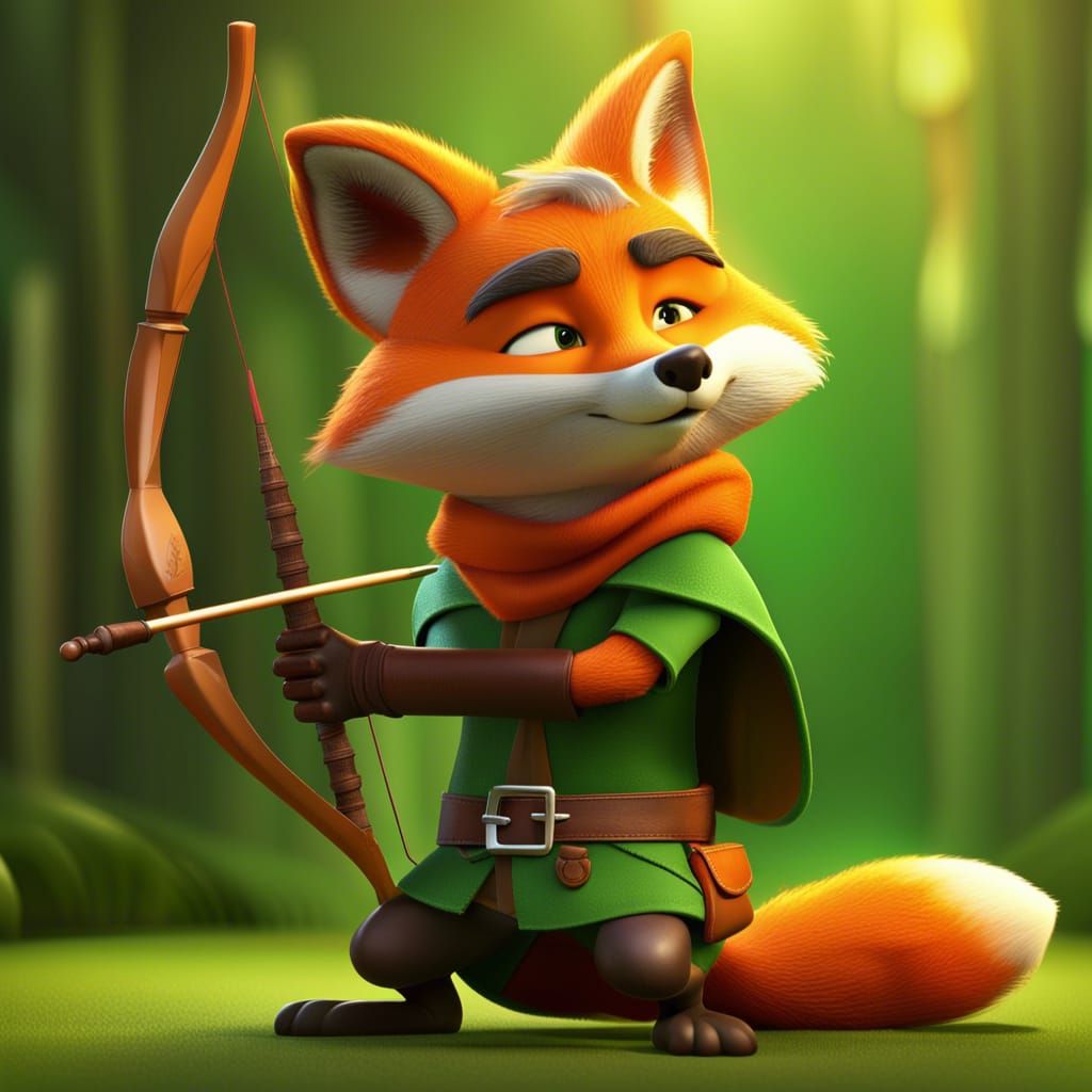 Fox as Robin Hood - AI Generated Artwork - NightCafe Creator