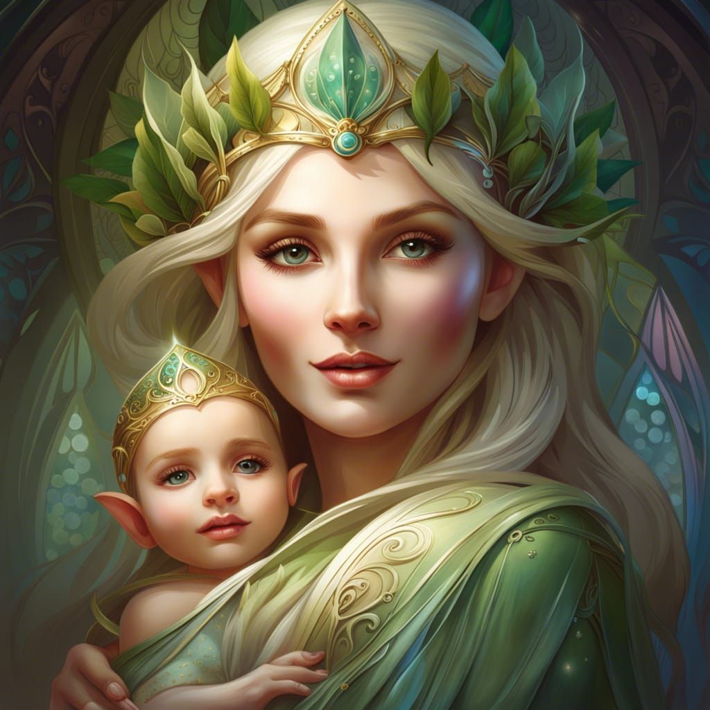 Beloved Elven Baby… - AI Generated Artwork - NightCafe Creator