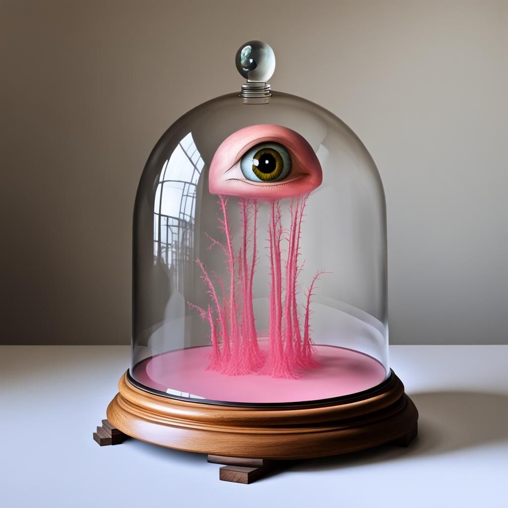 "Through the Looking Glass: A Singular Eye" - AI Generated Artwork - NightCafe Creator