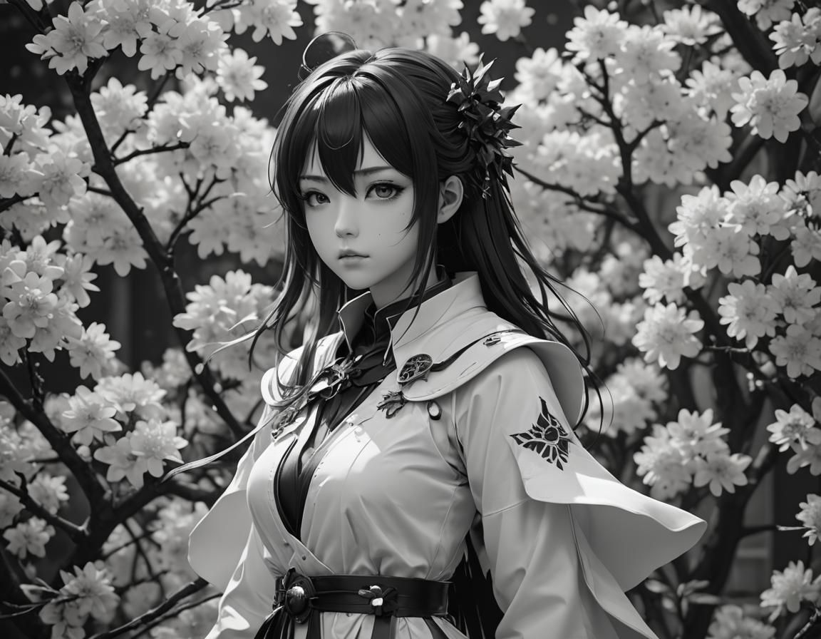 Greyscale Spring - AI Generated Artwork - NightCafe Creator