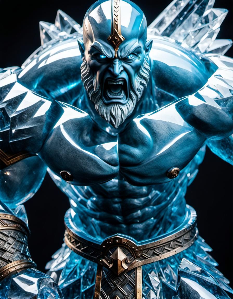 Ice god of war - AI Generated Artwork - NightCafe Creator