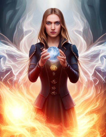 girl magician - AI Generated Artwork - NightCafe Creator