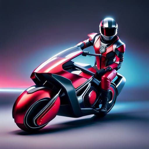 metallic bike - AI Generated Artwork - NightCafe Creator