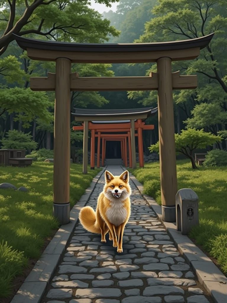 -KINKO=Golden-furred foxes: Mysterious creatures that appear in ...