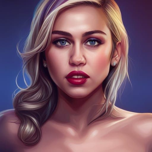 Miley Cyrus - AI Generated Artwork - NightCafe Creator
